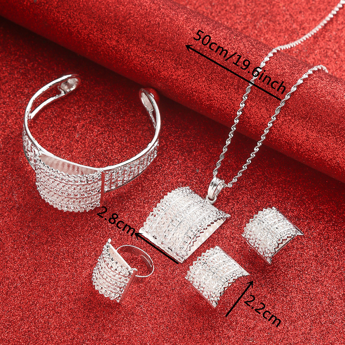 Ethiopische Hanger Ketting Oorbellen Ringen Bangle... – Vicedeal