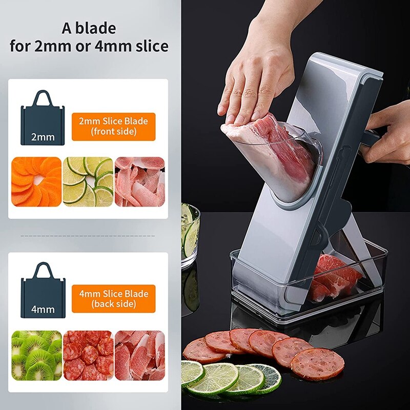 Safe Slice Mandoline Slicer For Kitchen, Vegetable... – Grandado