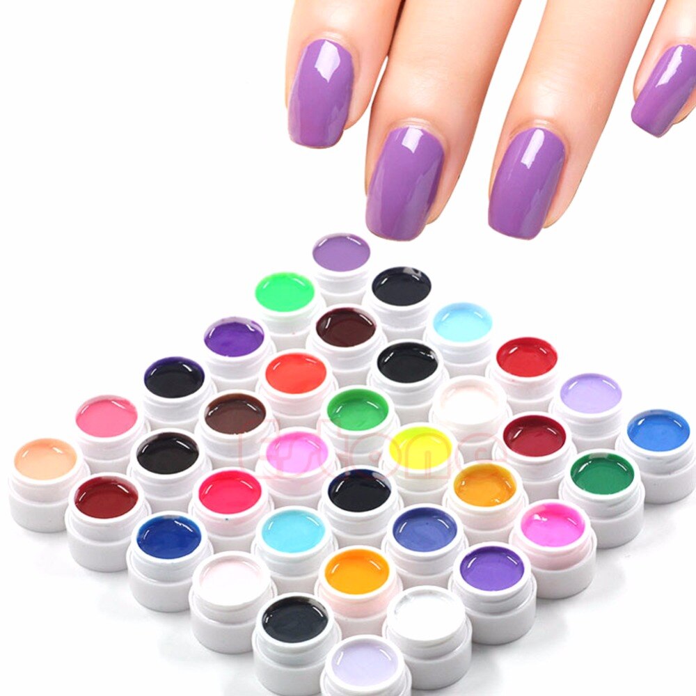 36 Pcs Mix Pot Tip Color Builder Polish Nail Art U... – Vicedeal