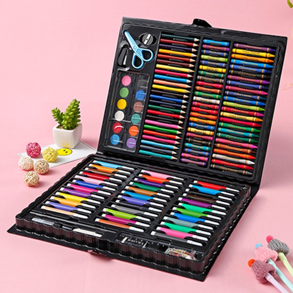 150 PCS Kid Draw Set Colored Pencil Crayon Waterco... – Vicedeal