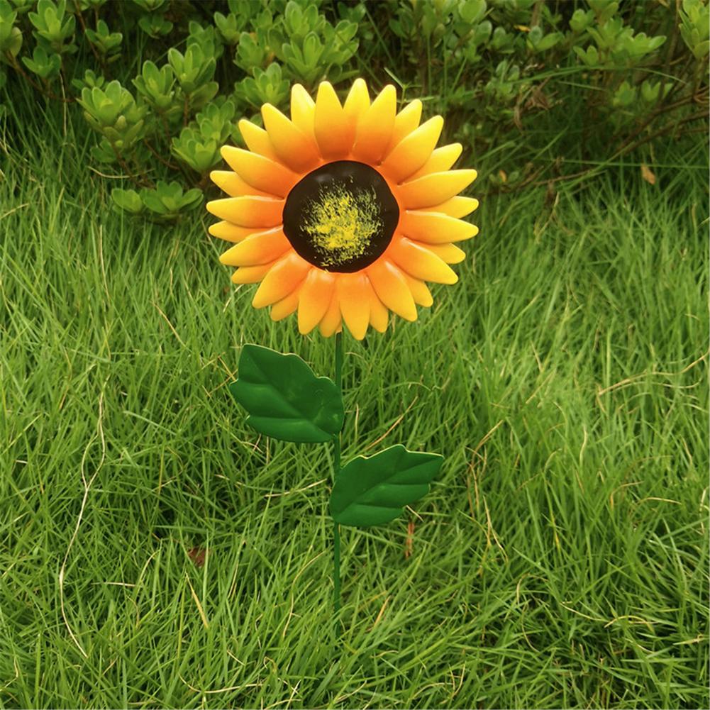 Metal Sunflower Garden Stakes Sunflower Decor Meta... – Grandado