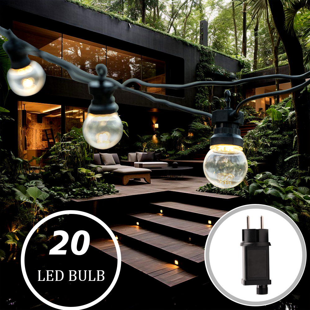 15 meter 20 LED-lamp Lichtslingers Buiten Waterdic... – Vicedeal