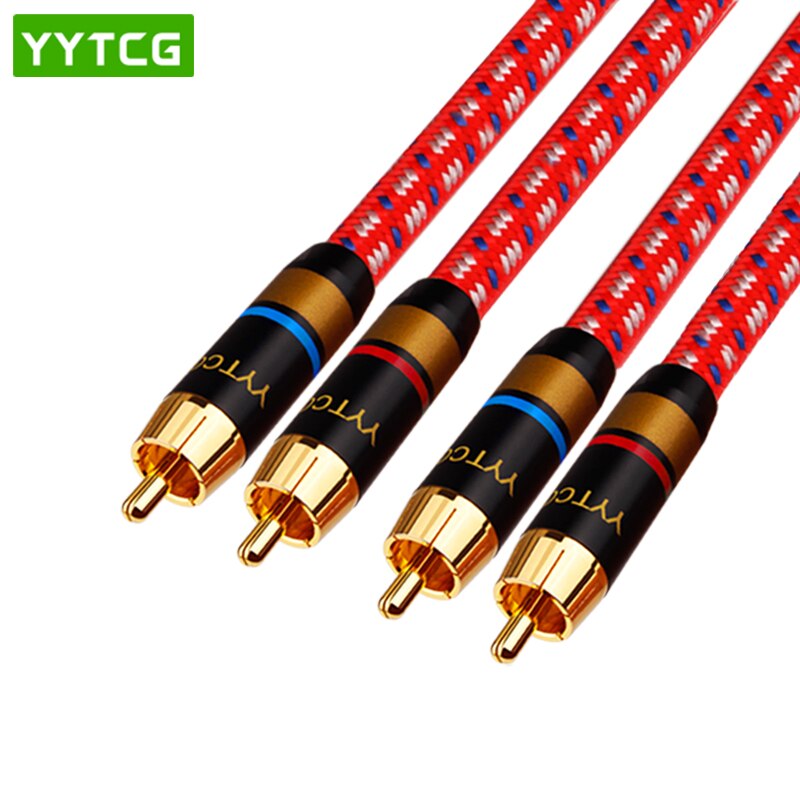 1Pair 2RCA to 2RCA Interconnect Cable For Amplifie... – Vicedeal