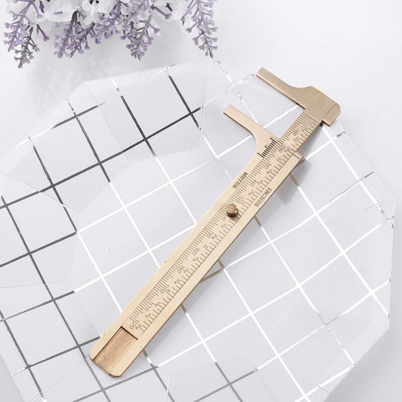 Retro Vernier Caliper Copper Alloy Mini Brass Slid... – Grandado