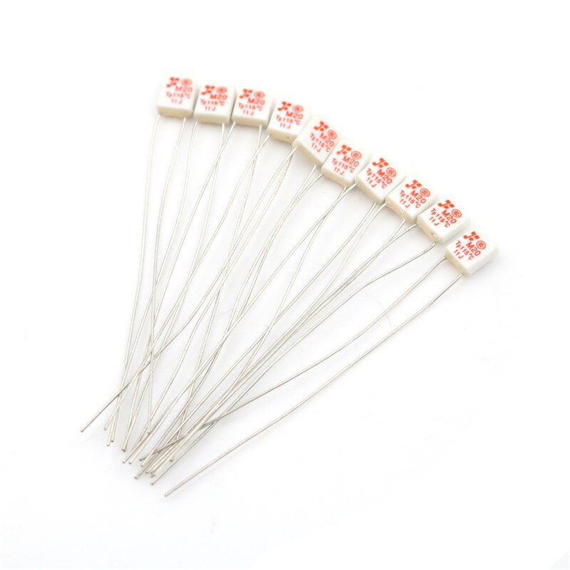 10Pcs 250V 2A M20 TF 115 Celsius Thermal Fuse Squa... – Vicedeal