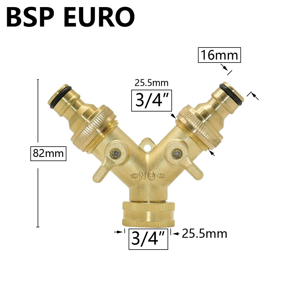 Messing 3/4 "Draad Tuin Kraan Slang Water Splitter... – Vicedeal