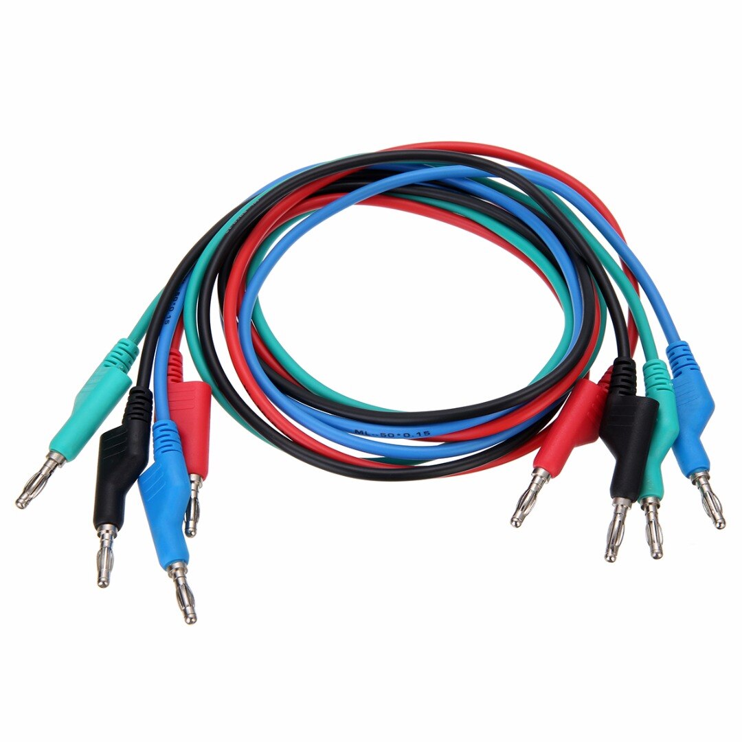 4pcs/set 1M Test Cable Lead Double Ended Banana to... – Grandado