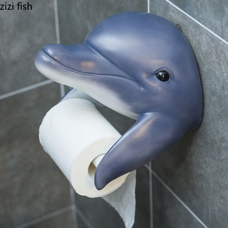 Shark Roll Holders Resin Dolphin Paper Towel Dispe... – Grandado