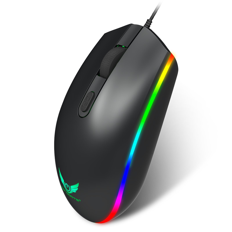 USB Optical Mouse 1600dpi Gaming Mouse RGB Optical... – Grandado