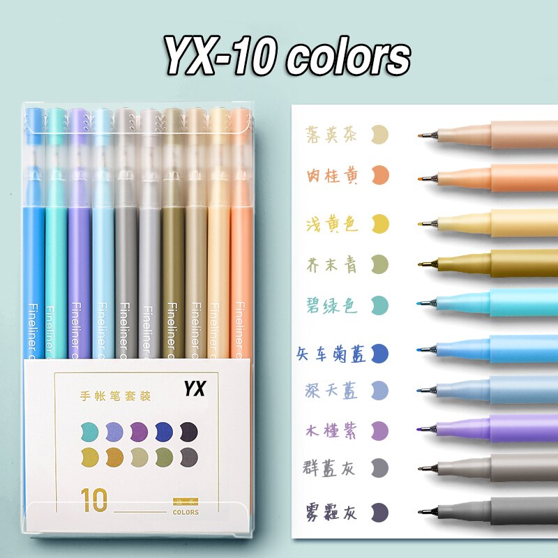 10Pcs Multi Color needle pen Liner Manga Markers S... – Vicedeal