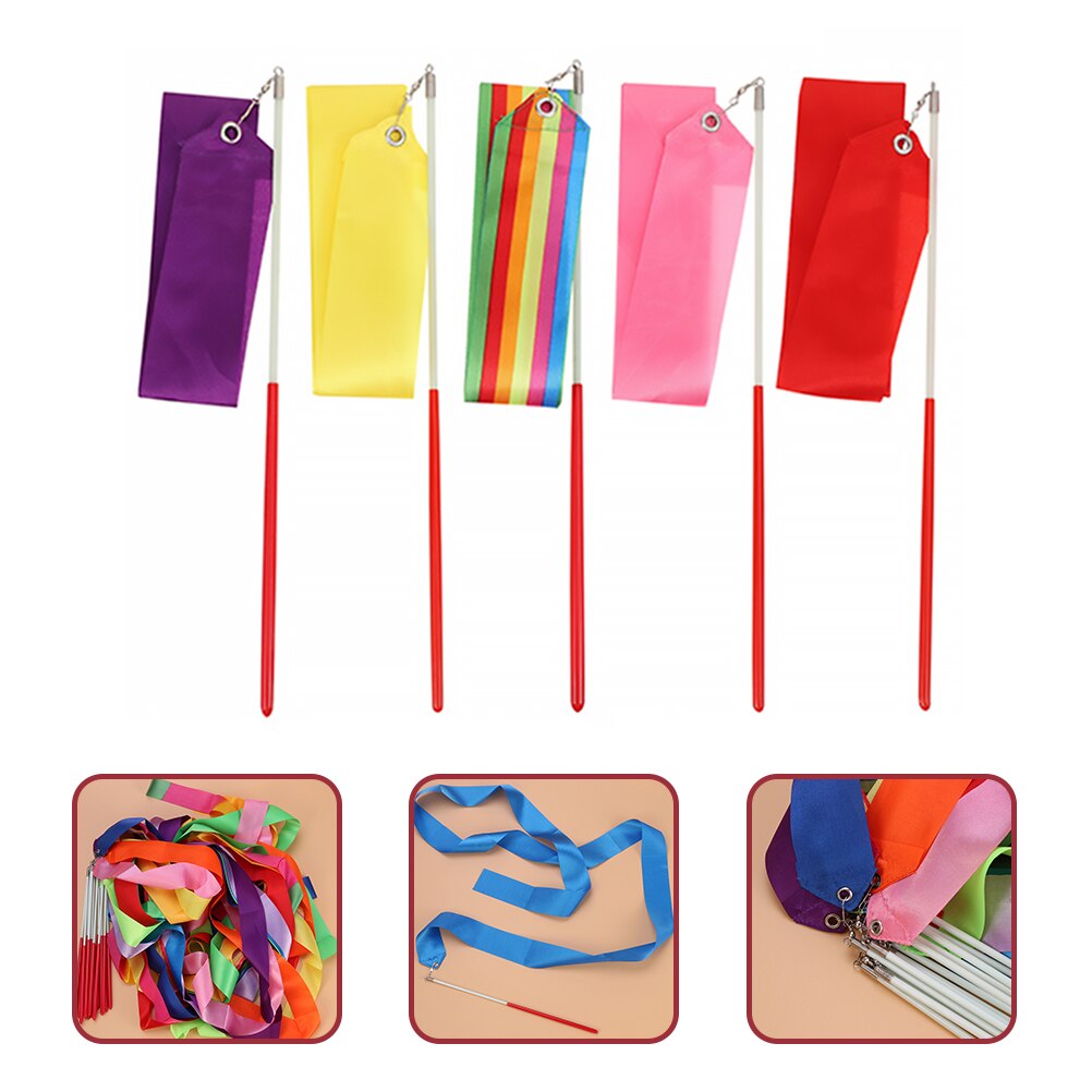 5Pcs Dancing Lint Kids Dance Streamers Gymnastiek ... – Vicedeal
