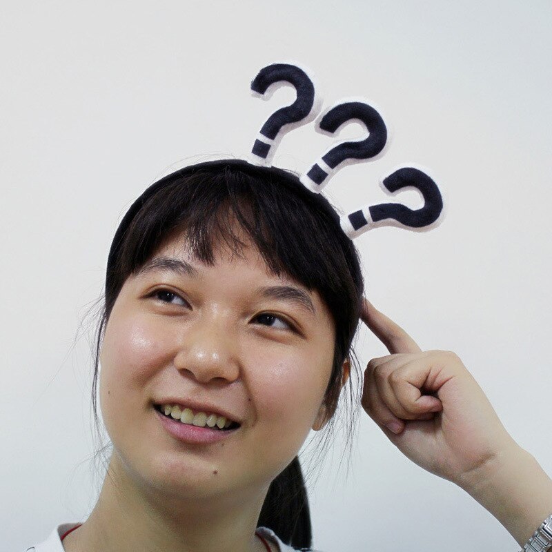 Plush question mark headband interrogation mark Ne... – Grandado