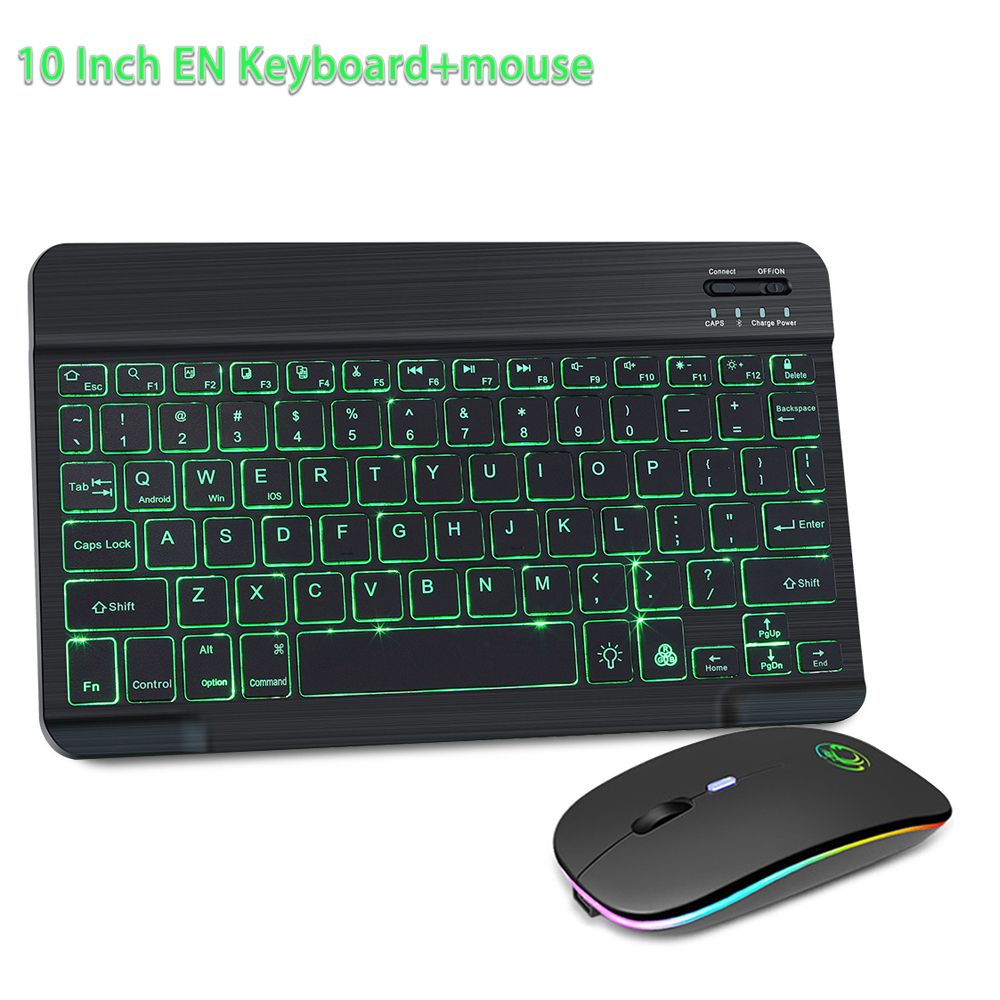 Backlit English Russian RGB Bluetooth Wireless Min... – Grandado