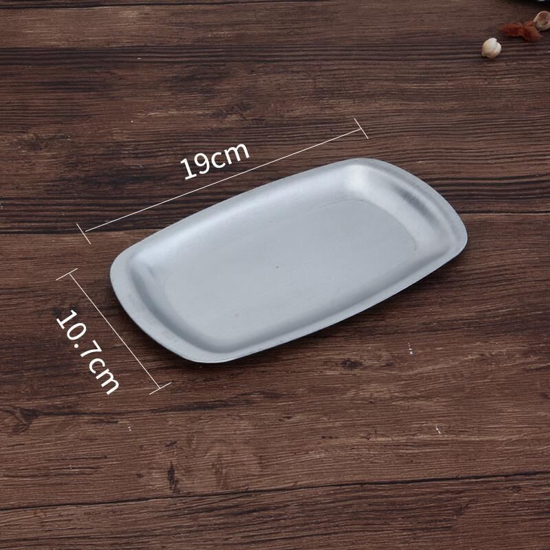 Stainless steel square plate barbecue plate flat b... – Vicedeal