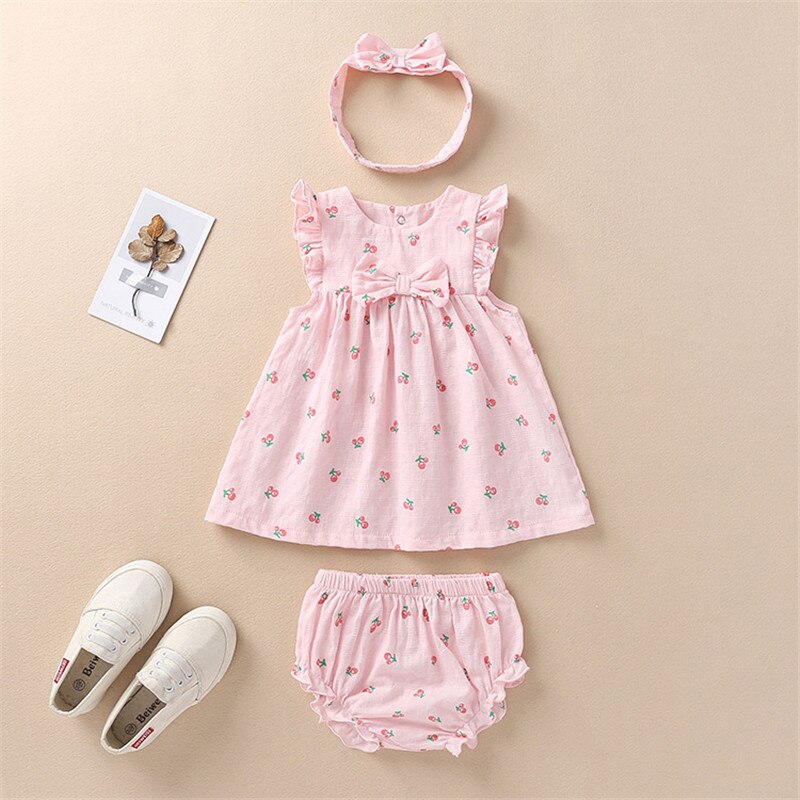 Strawberry Cherry Infant Baby Girls Clothes Summer... – Vicedeal