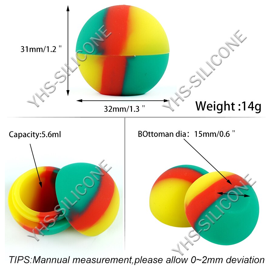 10Pcs 5.6Ml Siliconen Bal Vorm Container Non-stick... – Vicedeal