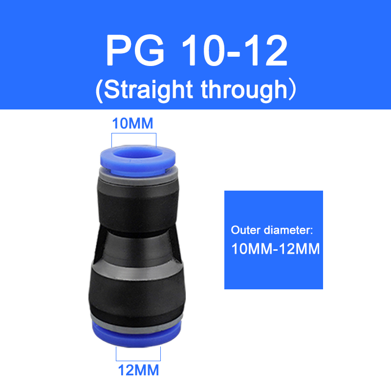 1 Pcs Pneumatic Fittings Plastic Connector PU PG 4... – Grandado