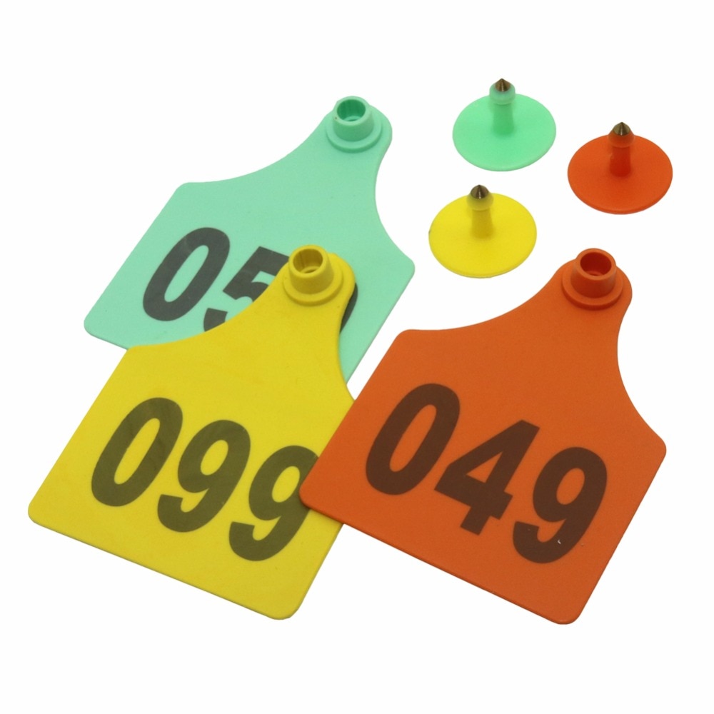 20 PCS Cattle Horse Ear tag 75x98 mm Digital ident... – Vicedeal