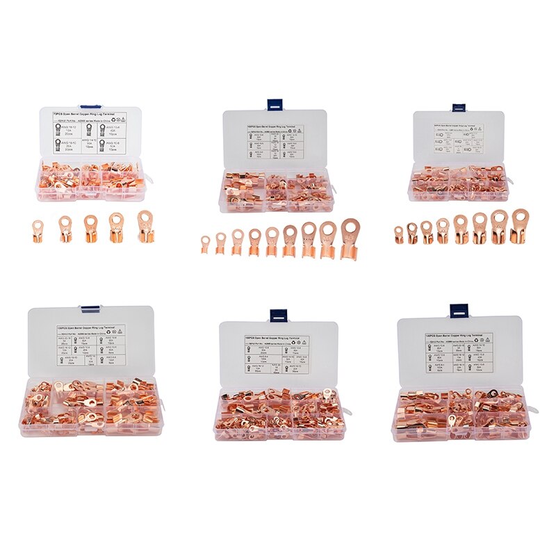 Battery Cable Copper Open Barrel Ring Lug Terminal... – Vicedeal