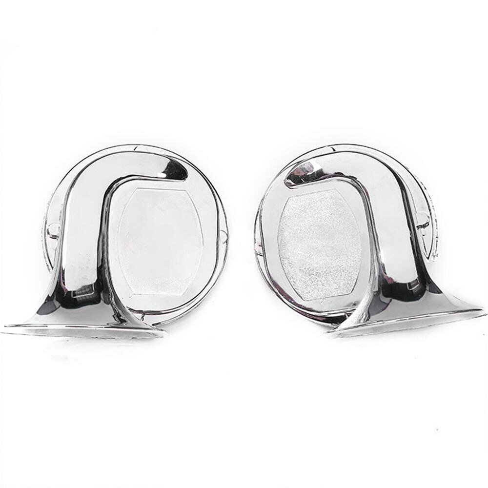 One Pair of Chrome Air Raid Siren Disc Snail Silve... – Vicedeal