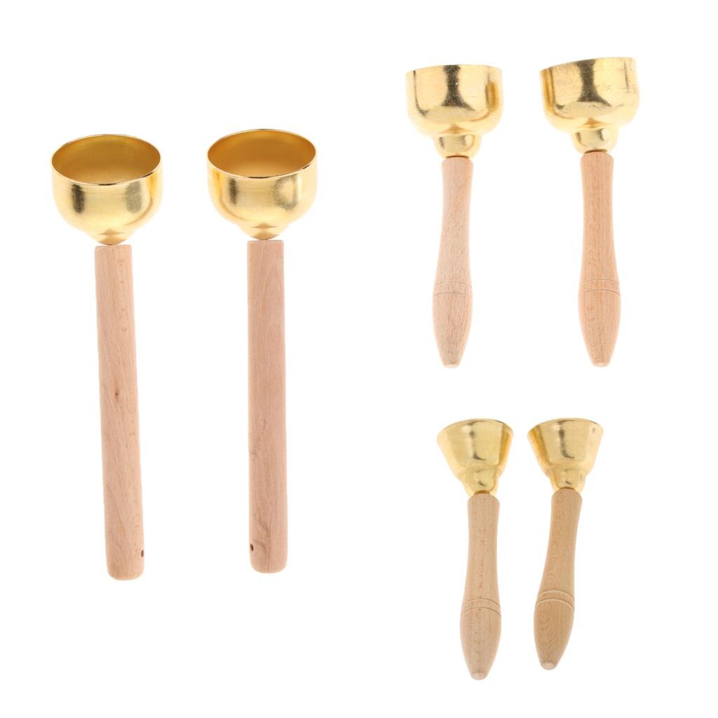 1 Paar Hand Bell Tinkle Bell Tafelbel Voor Muziek ... – Grandado