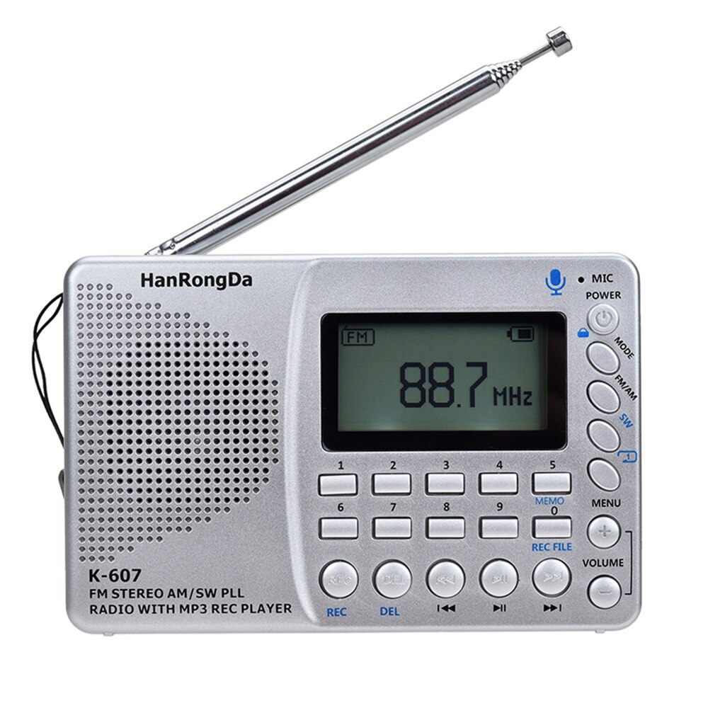 K607 Draagbare Radio Am/Fm/Sw/Tf Pocket Radio MP3 ... – Vicedeal