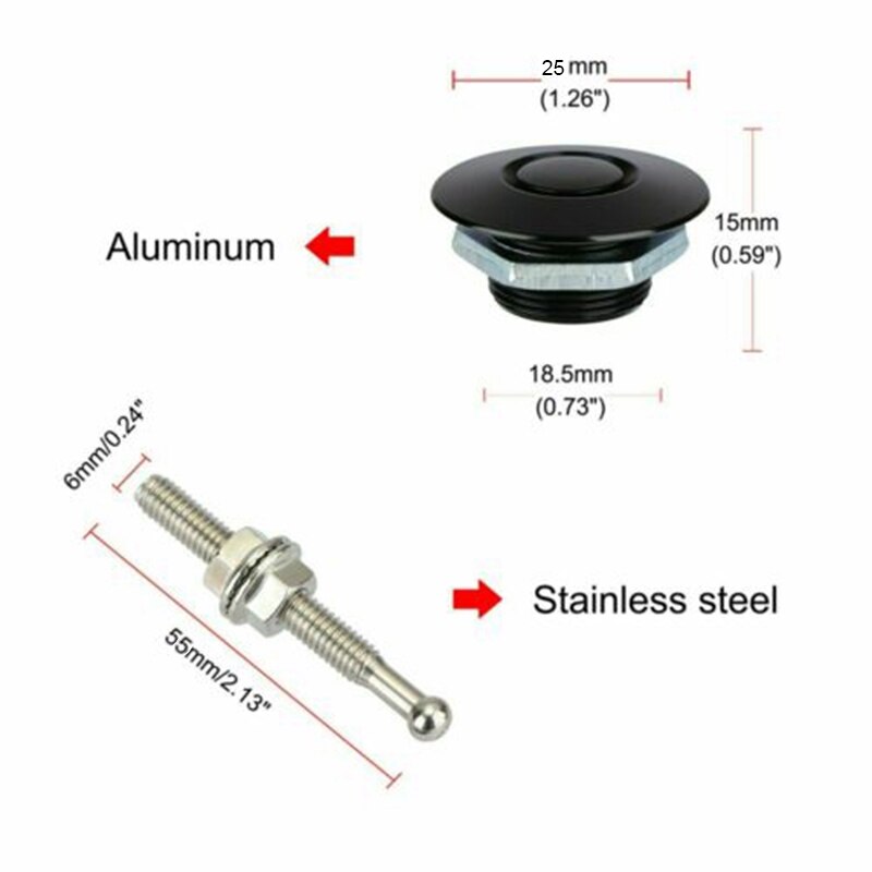 4PC Push Button Quick Release Hood Bonnet Pins Loc... – Grandado