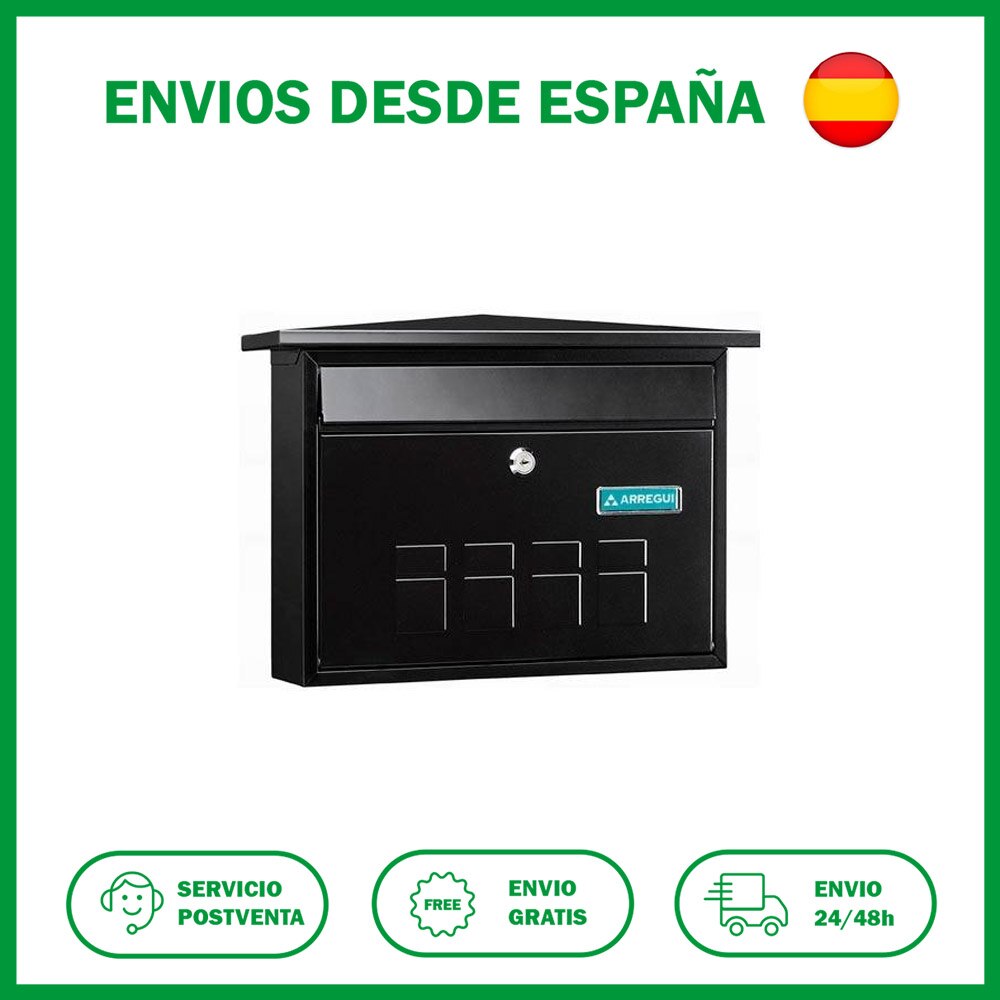 Buzón Arregui Deco Negro. Buzón Exterior Deco E-57... – Grandado