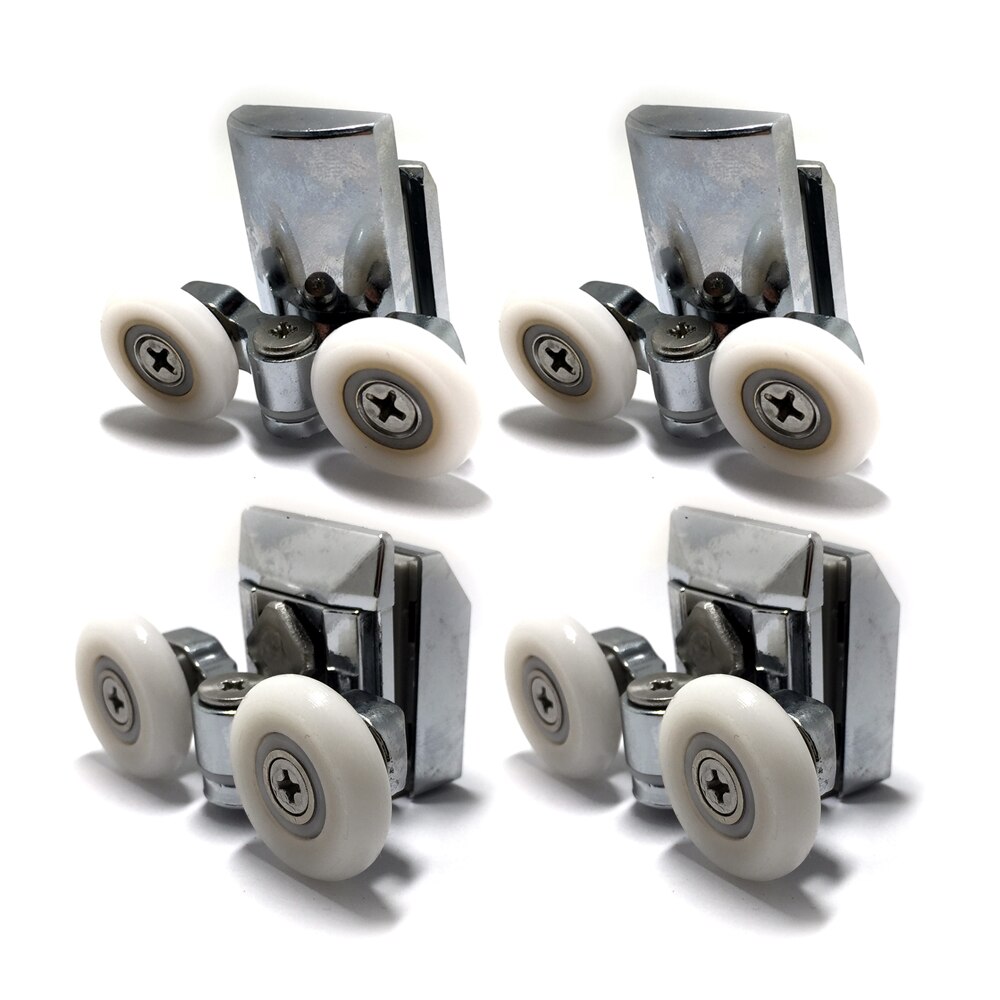 Zinc Alloy Shower Door Twin Rollers Runners - Set ... – Grandado