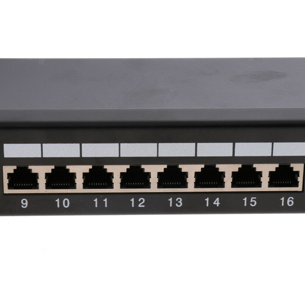 19inch 24Port CAT5E LAN Network Shielded Staggered... – Grandado