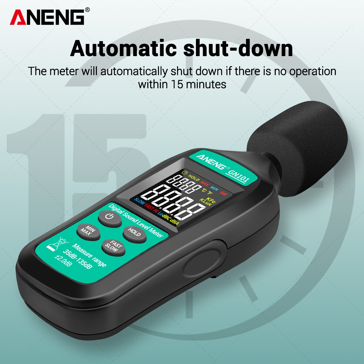 ANENG Digital Noise Meter 35db-135db Decibel Meter... – Grandado
