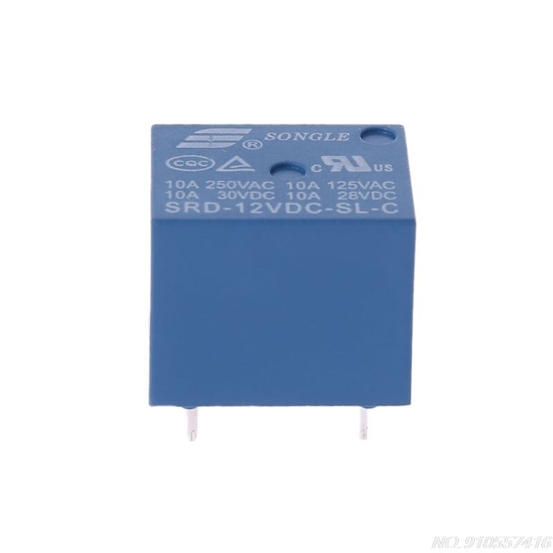 10 Pcs 5 Pins Relais 12V Dc Coil Power Relay Pcb D... – Vicedeal