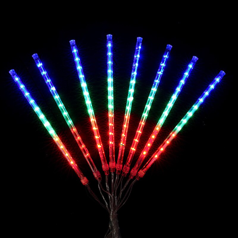 30cm/50cm LED solar Meteor Shower Garland Strip La... – Grandado