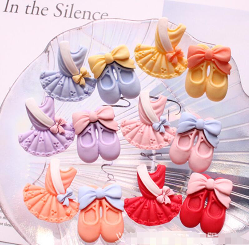 10pcs/lot Kawaii Resin Ballet Shoes/ Dance Dress M... – Grandado