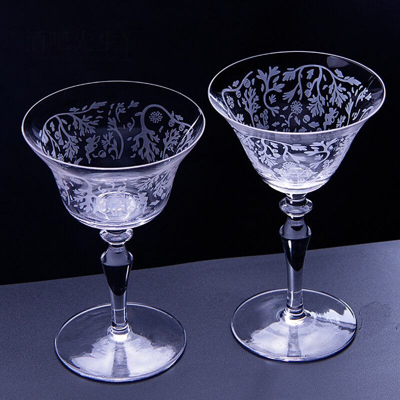 Japanese Lead-Free Crystal Cocktail Goblet Martini... – Grandado