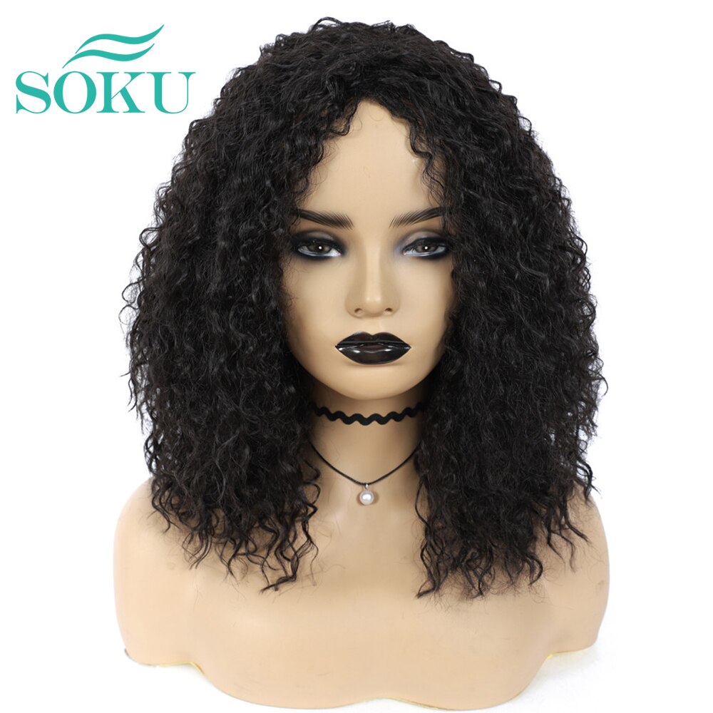 Long Bohemian Curly Wig Synthetic Wigs Dark Blown ... – Grandado