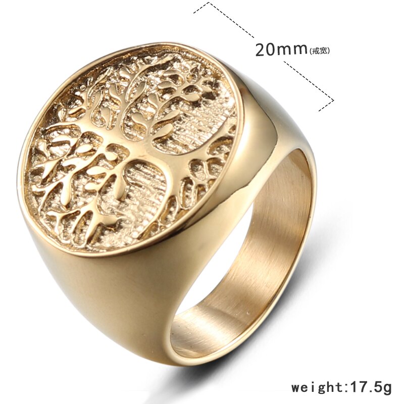 olowu Men's Ring Jewelry Accessories Stainless Ste... – Vicedeal