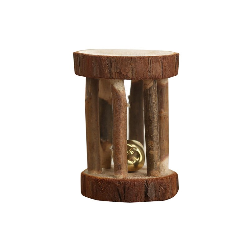 Hamster Wooden Toy Supplies With Bell for Small An... – Vicedeal