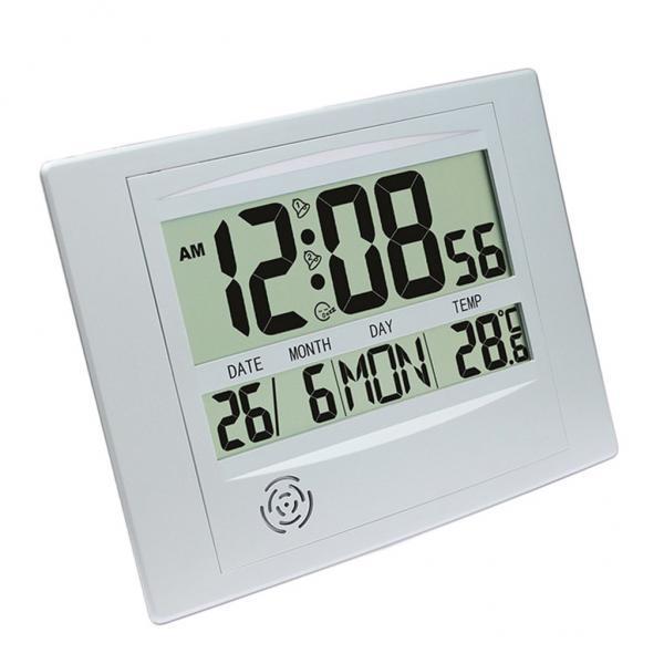 2x Alarm Clock with Large LCD Display Calendar Fun... – Grandado