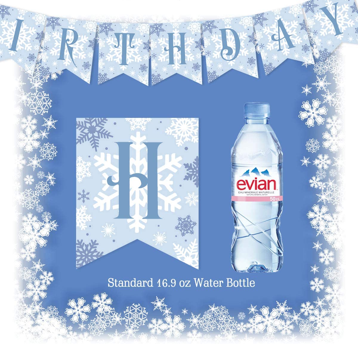 Happy Birthday Banner for Frozen Theme, Winter Won... – Grandado