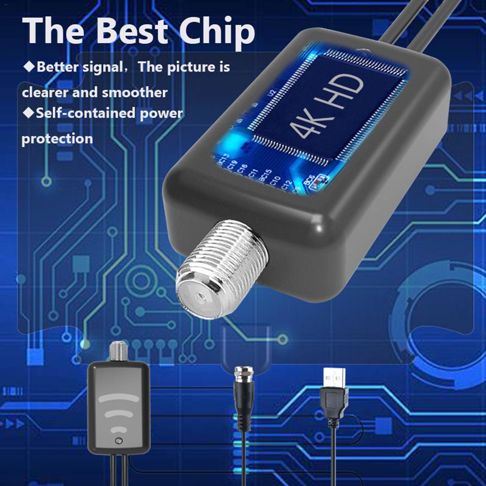 F Male Indoor Digital Antenna Amplified HDTV Telev... – Grandado