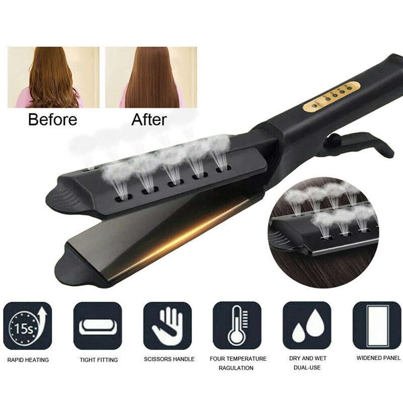 Hair Straightener Ceramic Tourmaline Ion Straight ... – Grandado