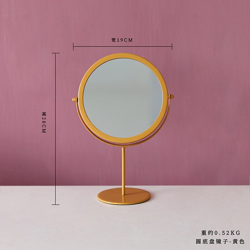 HD Black Edge Bracket Makeup Mirror 360 Degree Rot... – Vicedeal