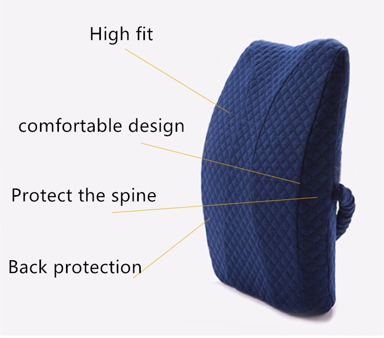 Office Chair Back Cushion Lumbar Pillow Orthopedic... – Grandado