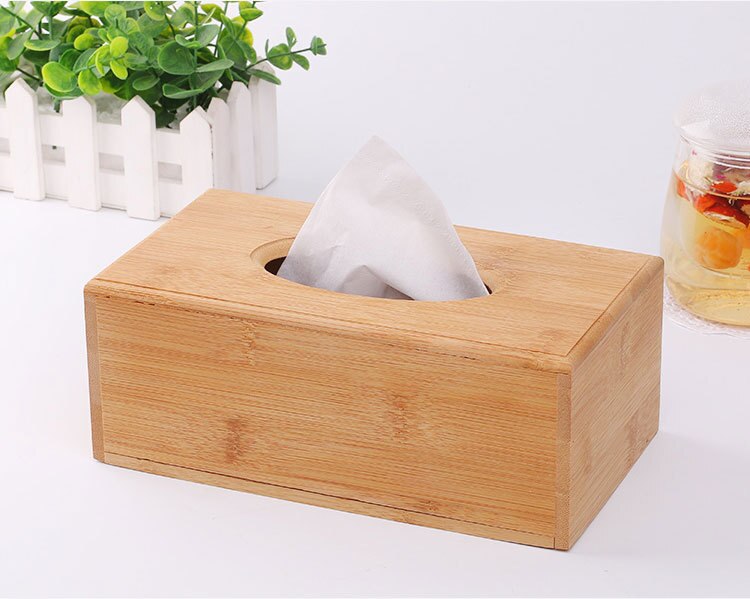 Hoogwaardige Europa Ruwe Hout Vierkante Tissue Box... – Grandado