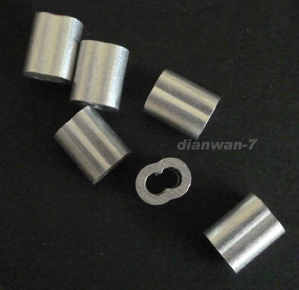 Aluminum Crimping Loop Sleeves Cable Crimp 100PCS ... – Vicedeal