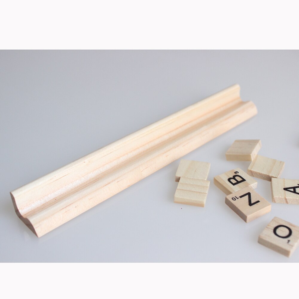 10 Pieces * Wood Scrabble Tiles Letters Stand Rule... – Grandado