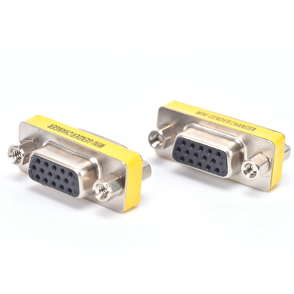 2pcs Female To Female VGA HD15 Pin Gender Changer ... – Grandado