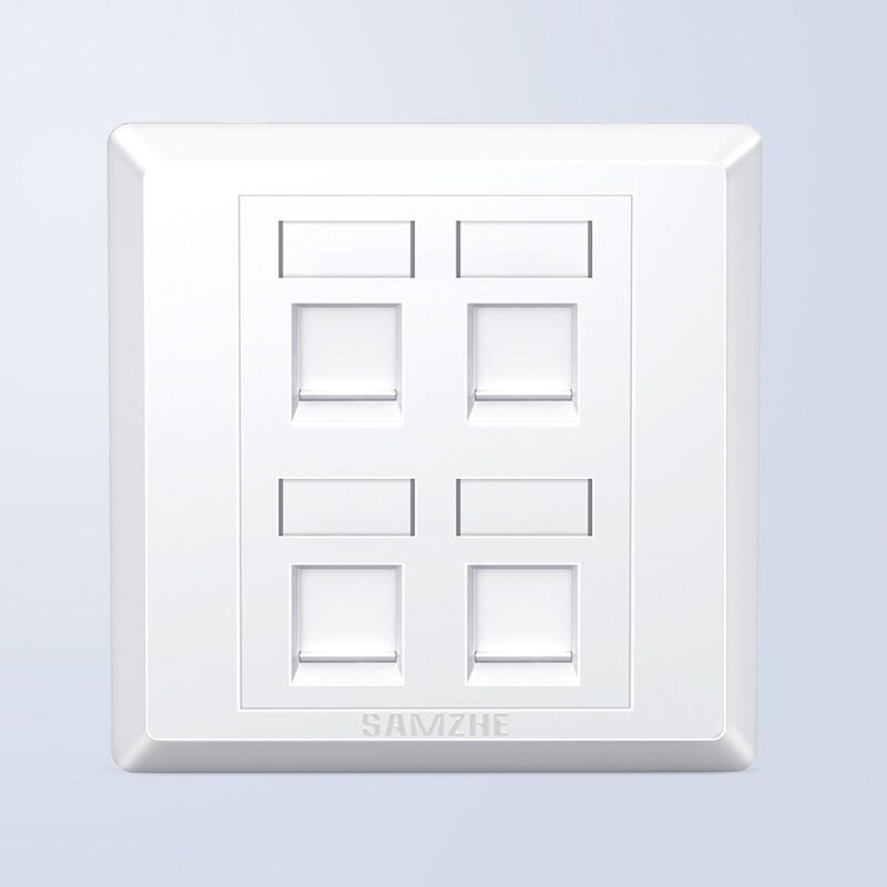 SAMZHE RJ45 Faceplate Wall Socket Wallplate Face p... – Vicedeal