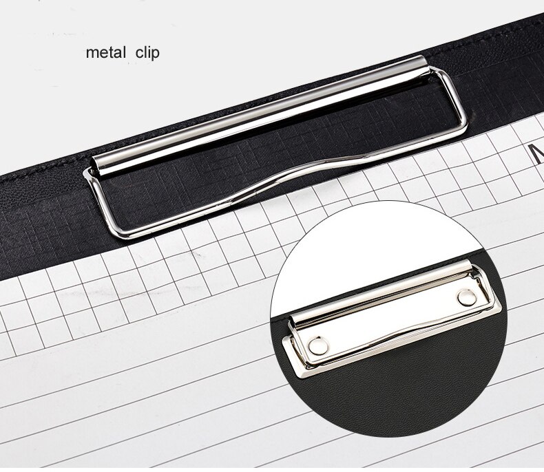 A4 PU Leather Office Padfolio MultiFunction Notepa... – Grandado